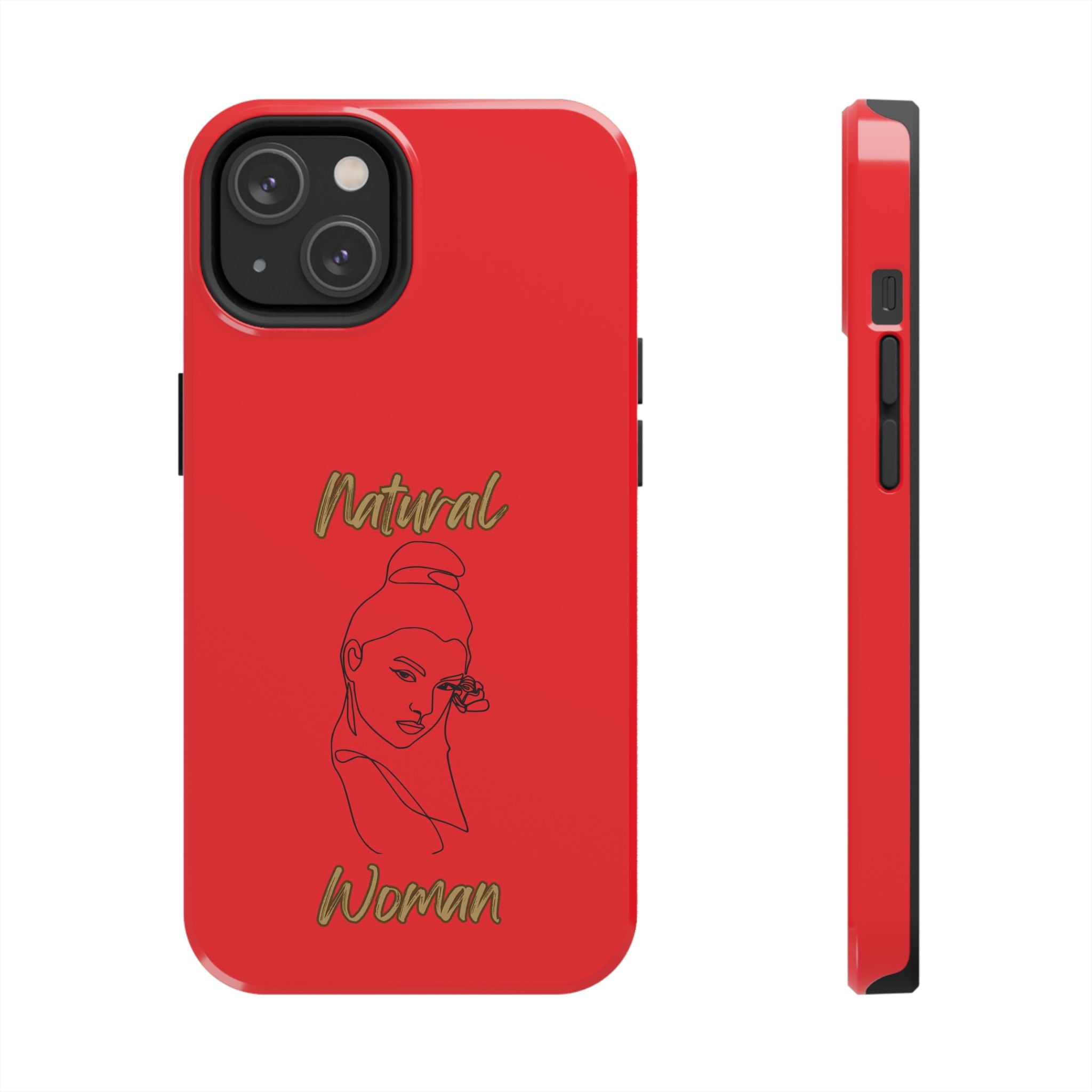 Natural Woman Sassy Bun (BL) Tough Phone Cases RED - Walmart.com