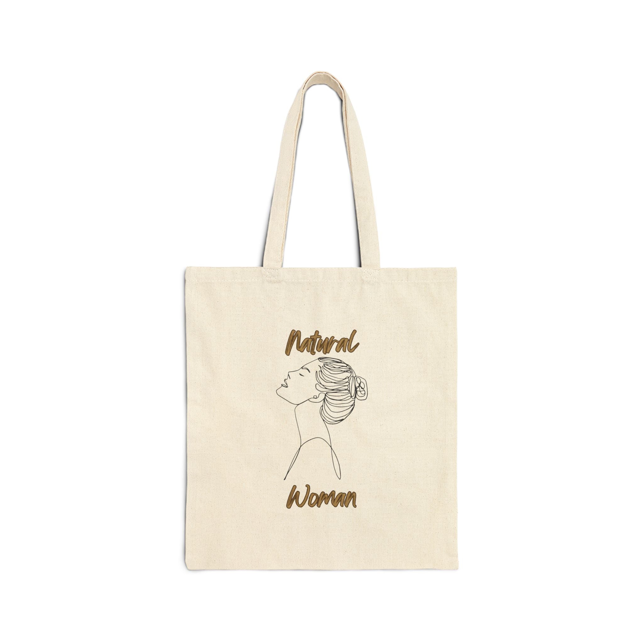 Natural Woman Wet Bun (BL) Canvas Tote Bag - Walmart.com