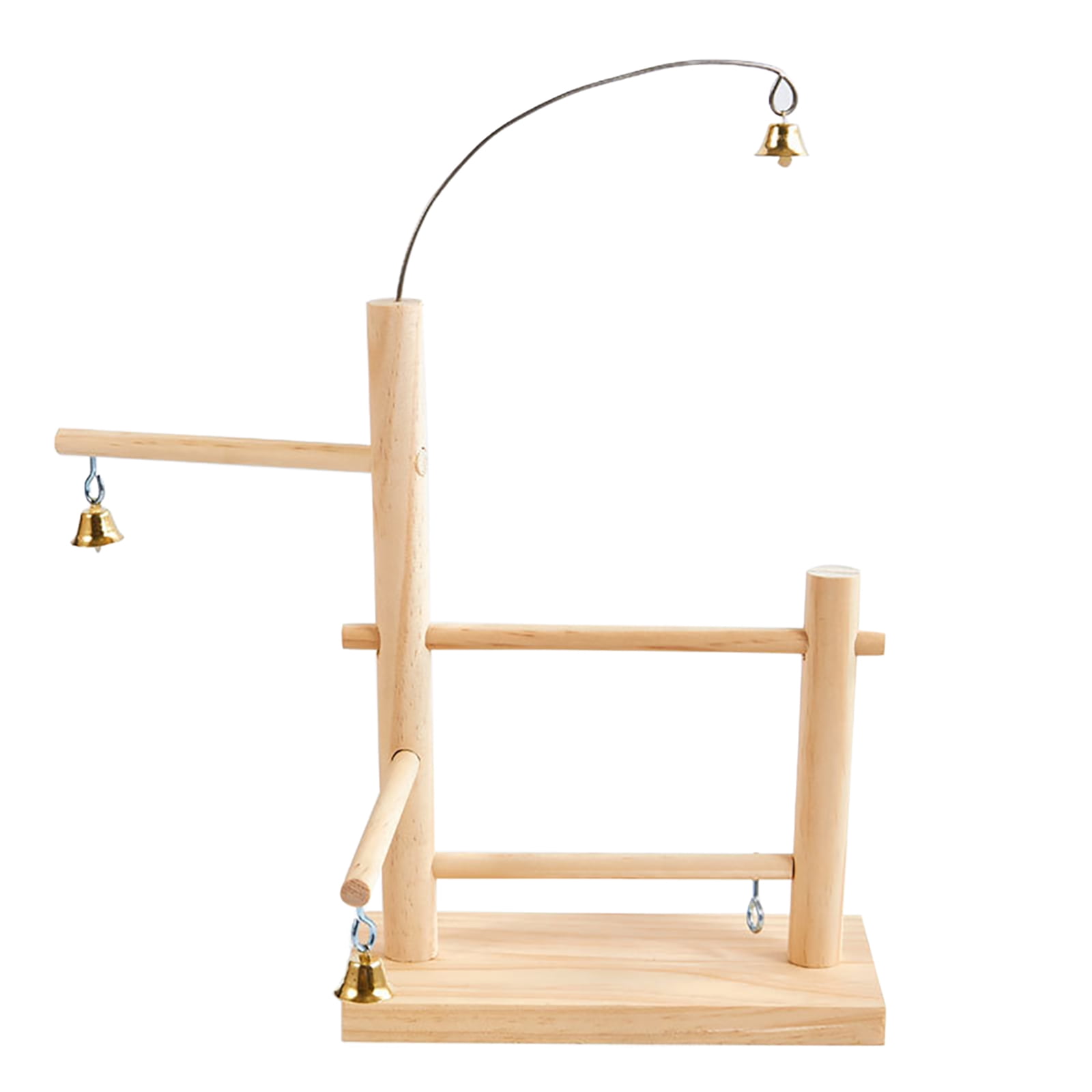 Natural Wood Bird Perchs Stand Interactive Playground Bird Training ...