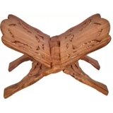 Natural Wood Book Stand Rehal (15 Inches) Table Top Magazine Holder ...