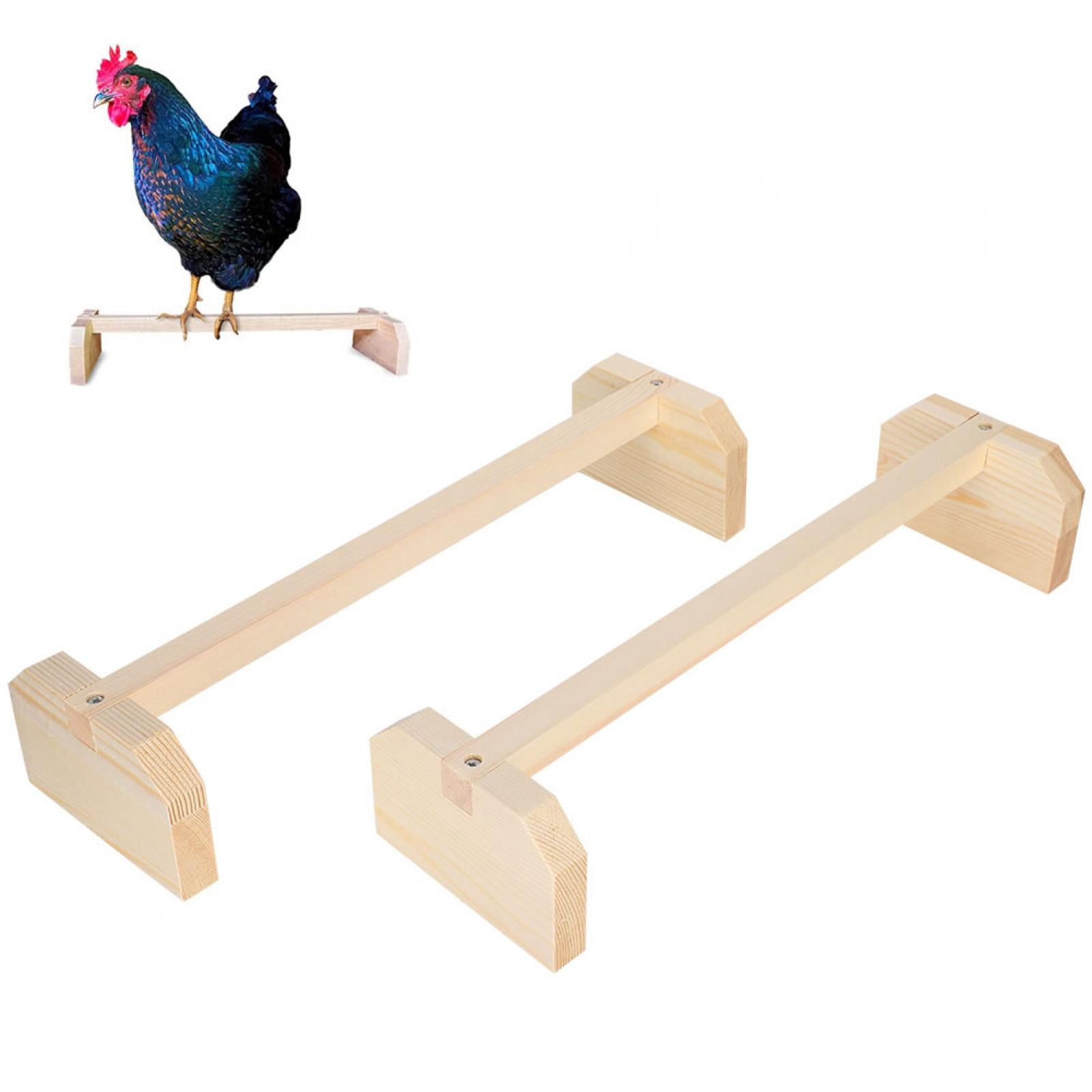 Natural Wood Chicken Roost, 2,Piece Bird Stand For Chickens, Hens Other ...