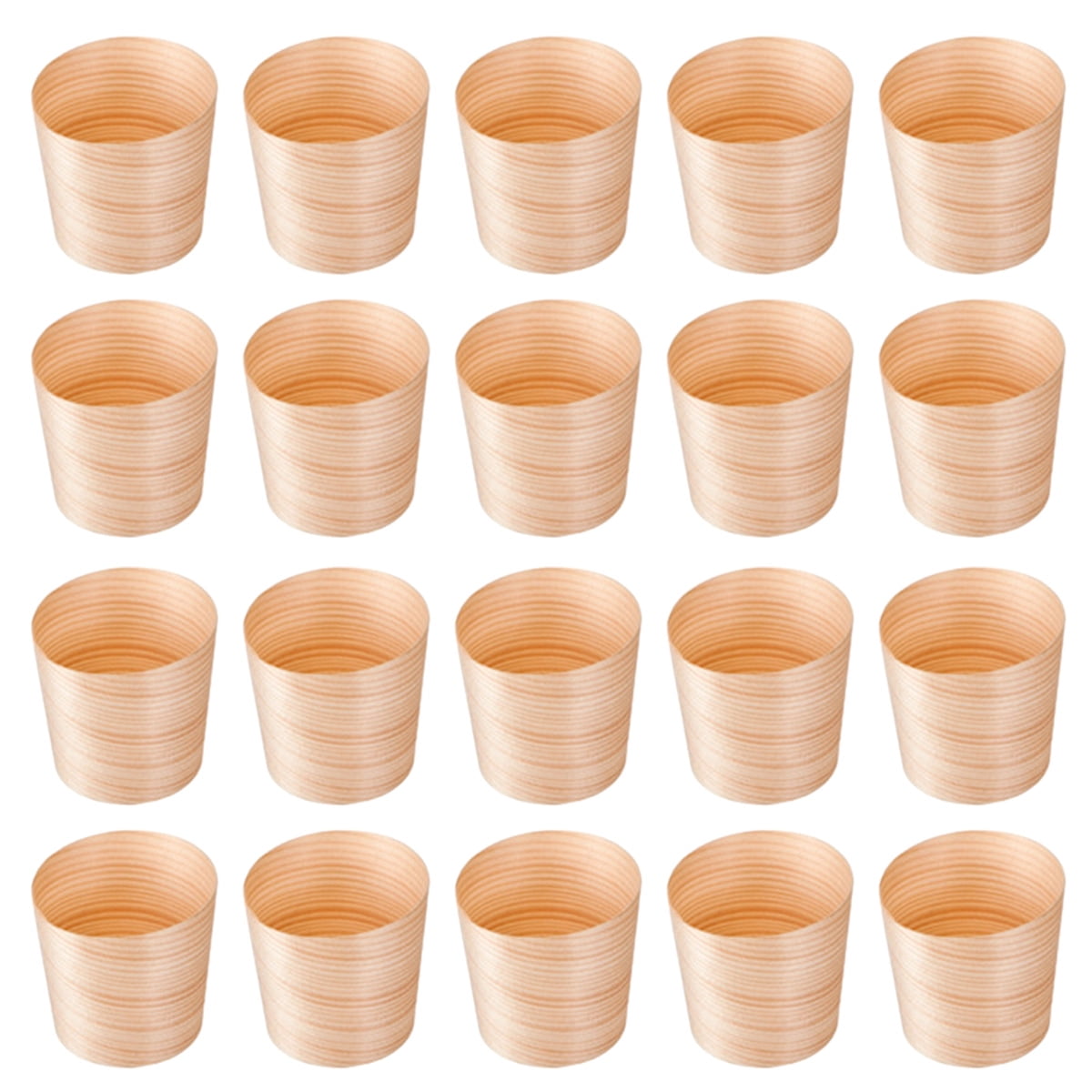 Natural Wood Disposable Cups, Real Wood Veneer Sheets Inspired Design ...