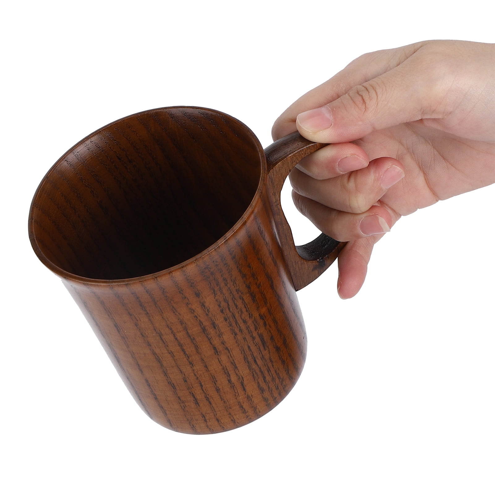 Natural Wood Drinking Cup, Comfortable Grip, Versatile Use For Milk ...