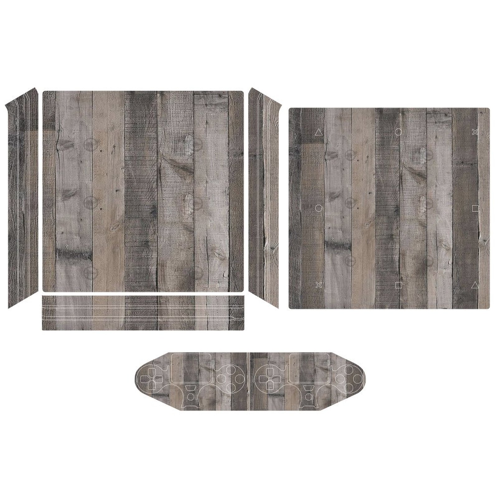 Natural Wood Grey Wood PS4/PS4 Pro/PS4 Slim Skin Sticker For Console ...