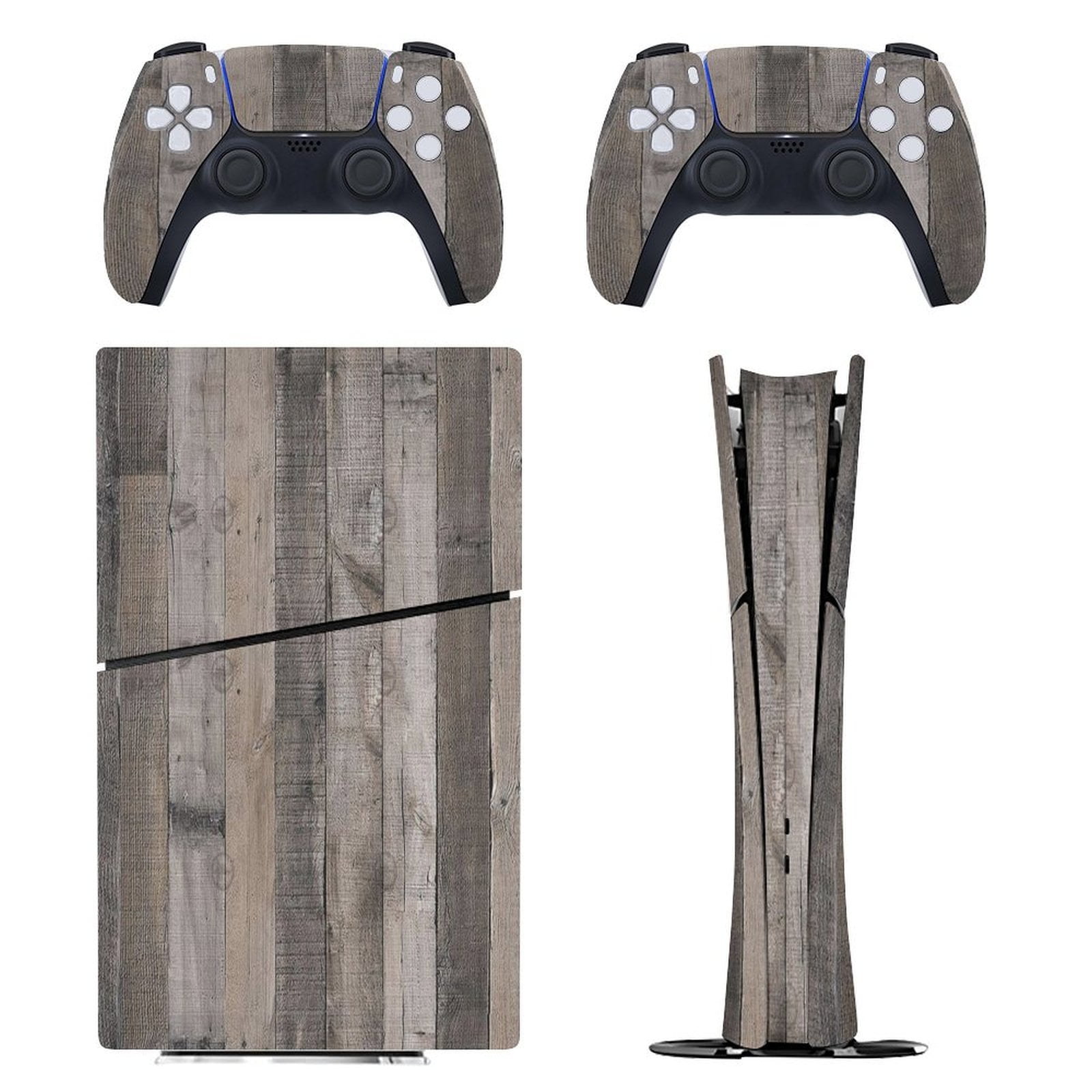 Natural Wood Grey Wood PS5/PS5 Pro/PS5 Slim Digital Disc Skin Sticker ...