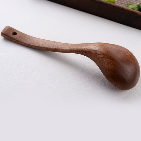 Natural Wood Kitchen Utensil Set Solid Wooden Spoons and Spatulas for ...