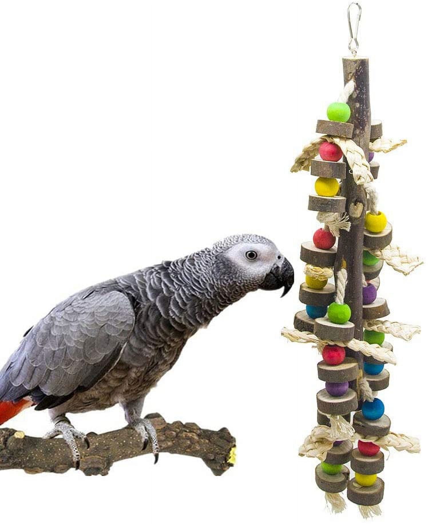 Natural Wood Large Bird Chewing Toys Suggested for Macaws Cokatoos ...