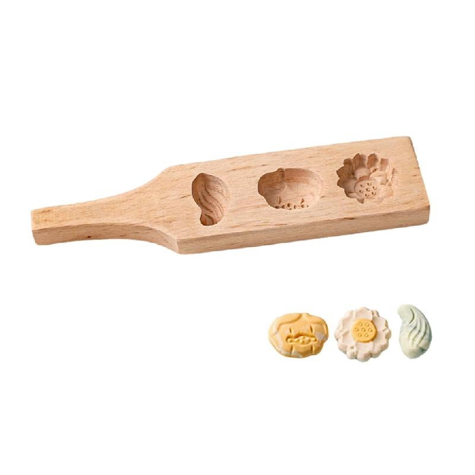 Natural Wood Lotuses Mold for Creative Moon Cakes Making Traditional ...