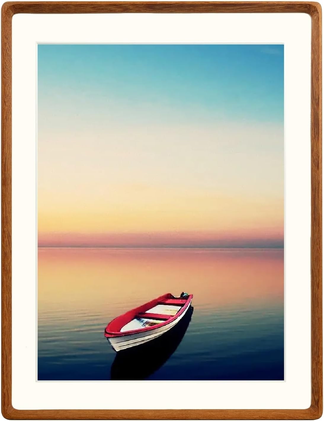 Natural Wood Photo Frames Inspired Tabletop Picture Frame with Mat ...