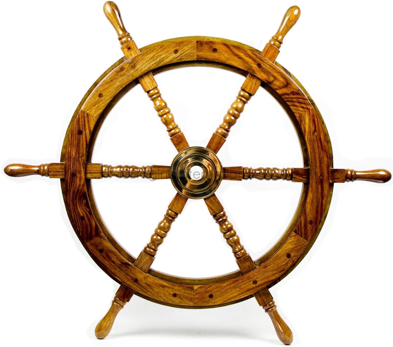 Natural Wood Premium Pirate's Boat Ship Wheel (18 Inches) - Walmart.com
