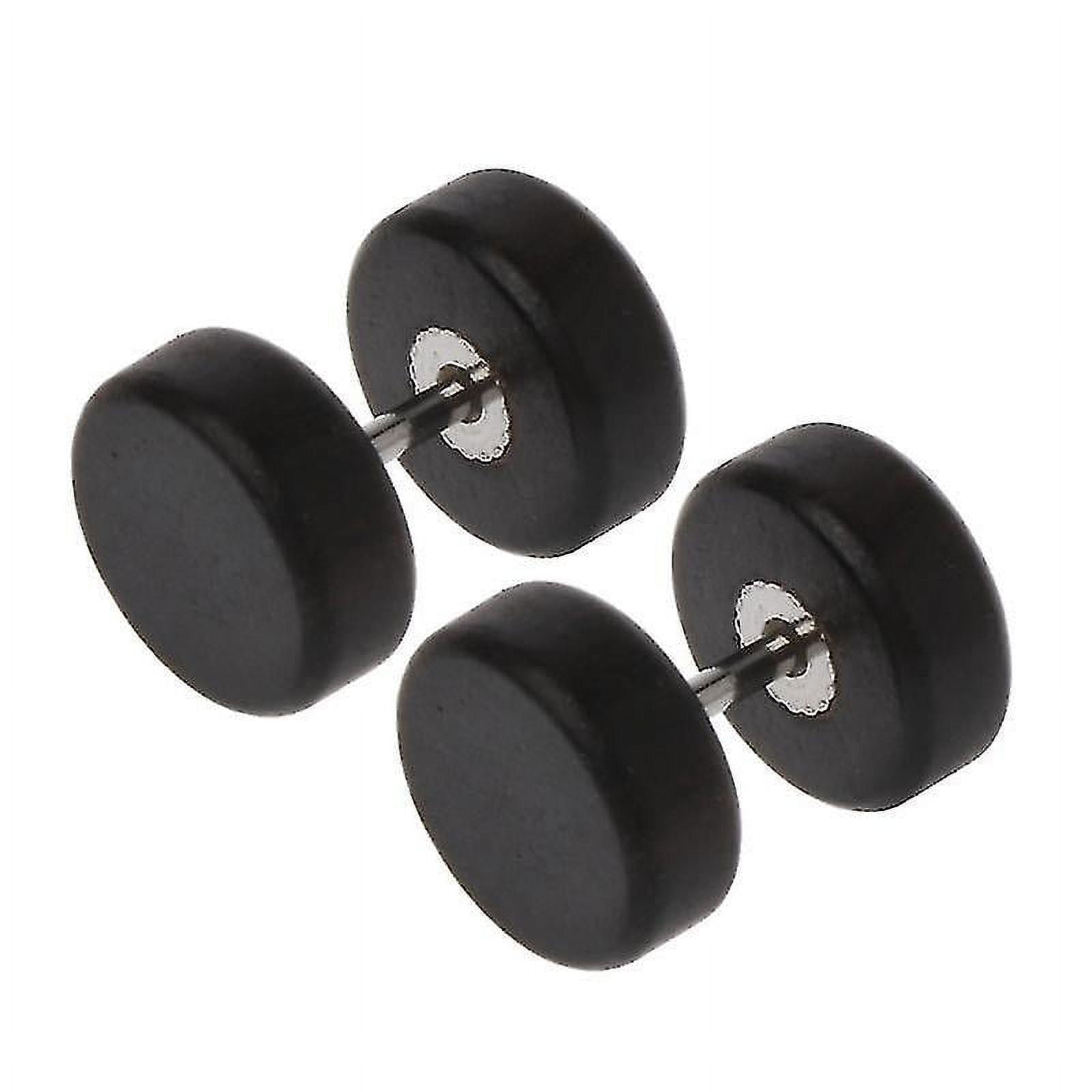 Natural Wood Screw Studs Earrings Fake Gauges Illusion Ear Piercing Plug Tunnel - Walmart.com