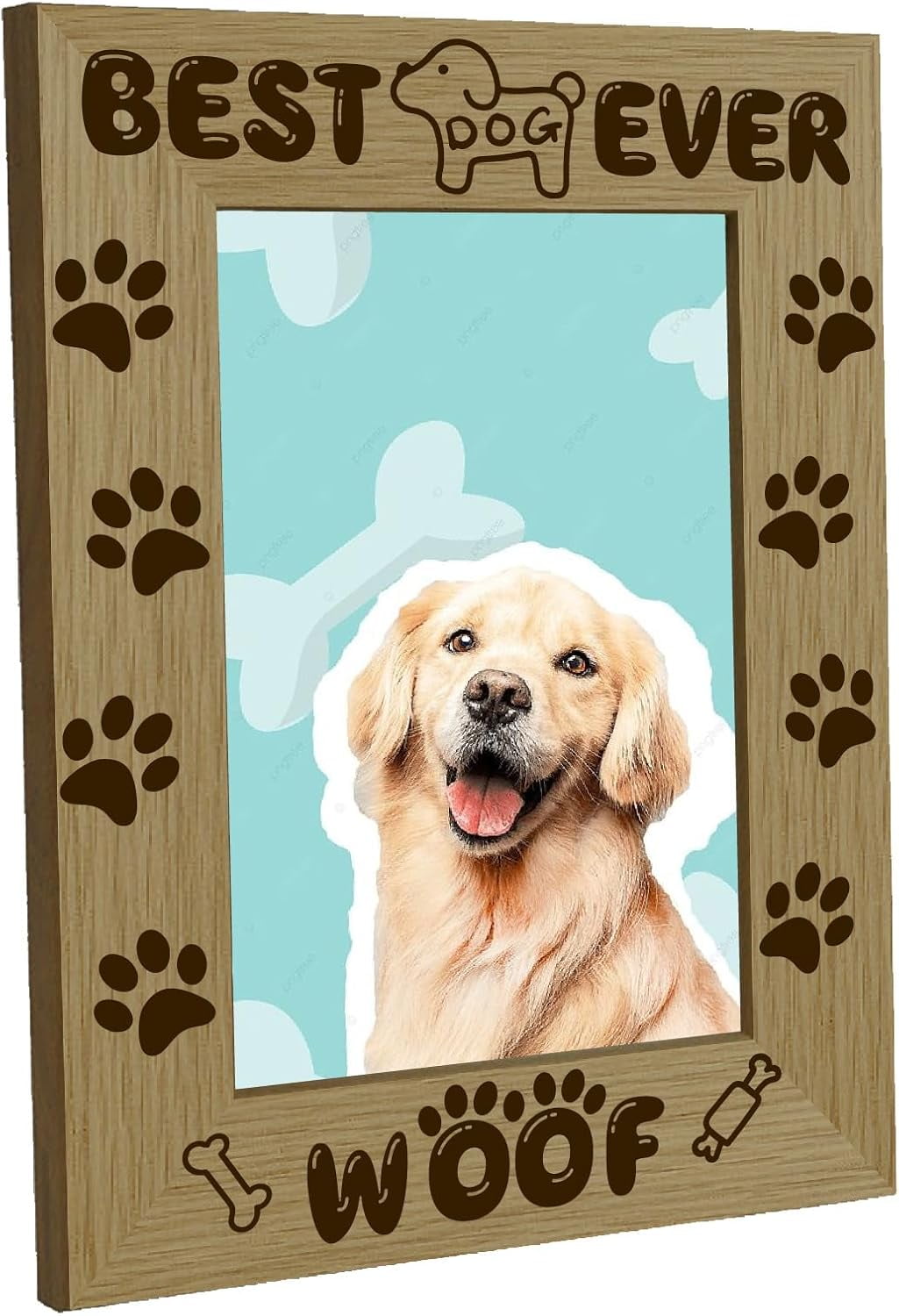 Natural Wood Word Best Ever Photo Frames for Tabletop Display Photo ...