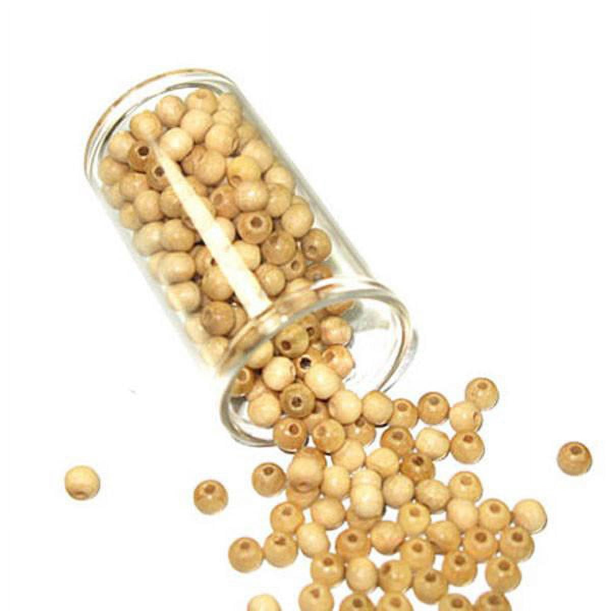 Natural Wooden Bead Round 5mm Czech 12 Grams - Walmart.com