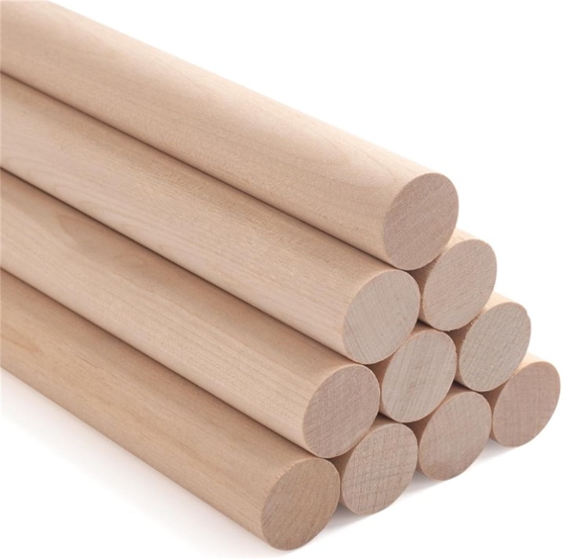 Natural Wooden Dowel Rods,10 Pcs Dowel Rods Birch Sticks,Unfinished ...
