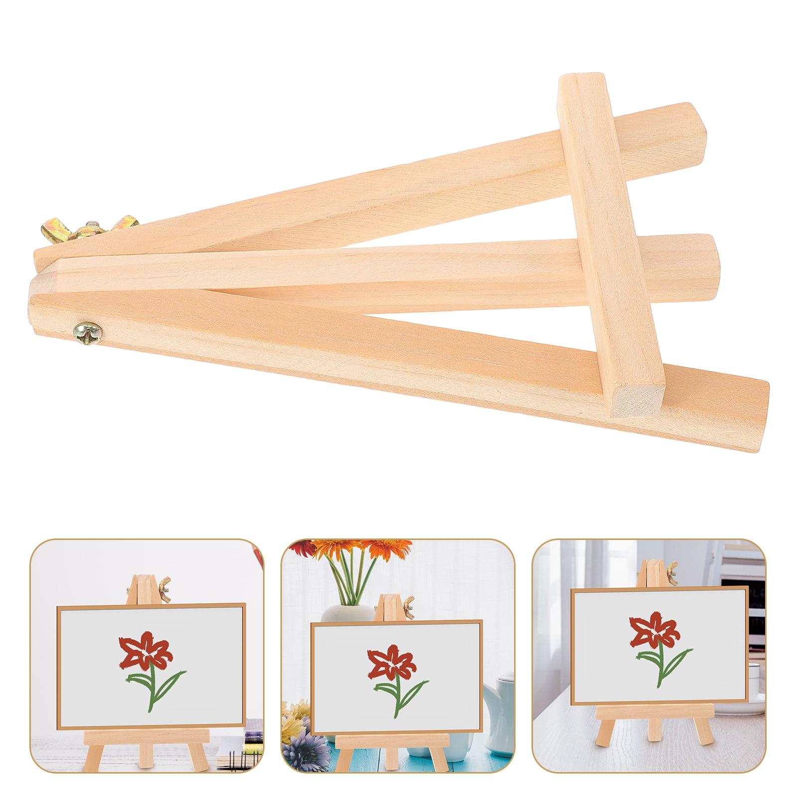 Natural Wooden Easel Stand Tabletop Easel Painting Easel Stand Small ...