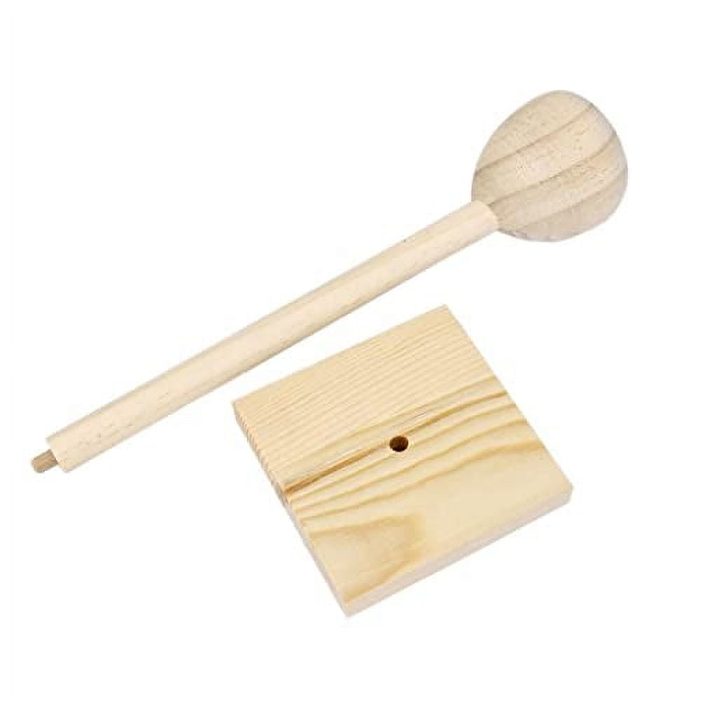 Natural Wooden Hair Stand Display Supporter for 1/3 SD DOD BJD Doll Wig ...