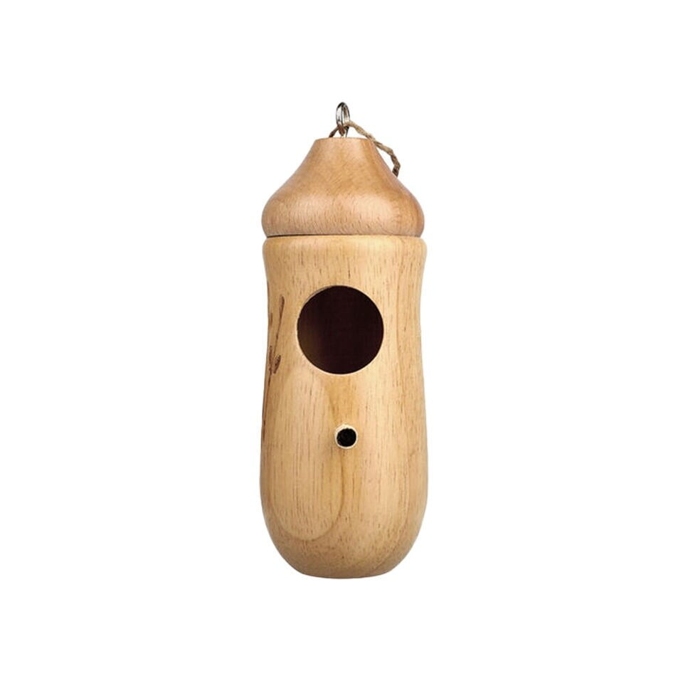 Natural Wooden Hummingbird Nesting House Off-White - Walmart.com