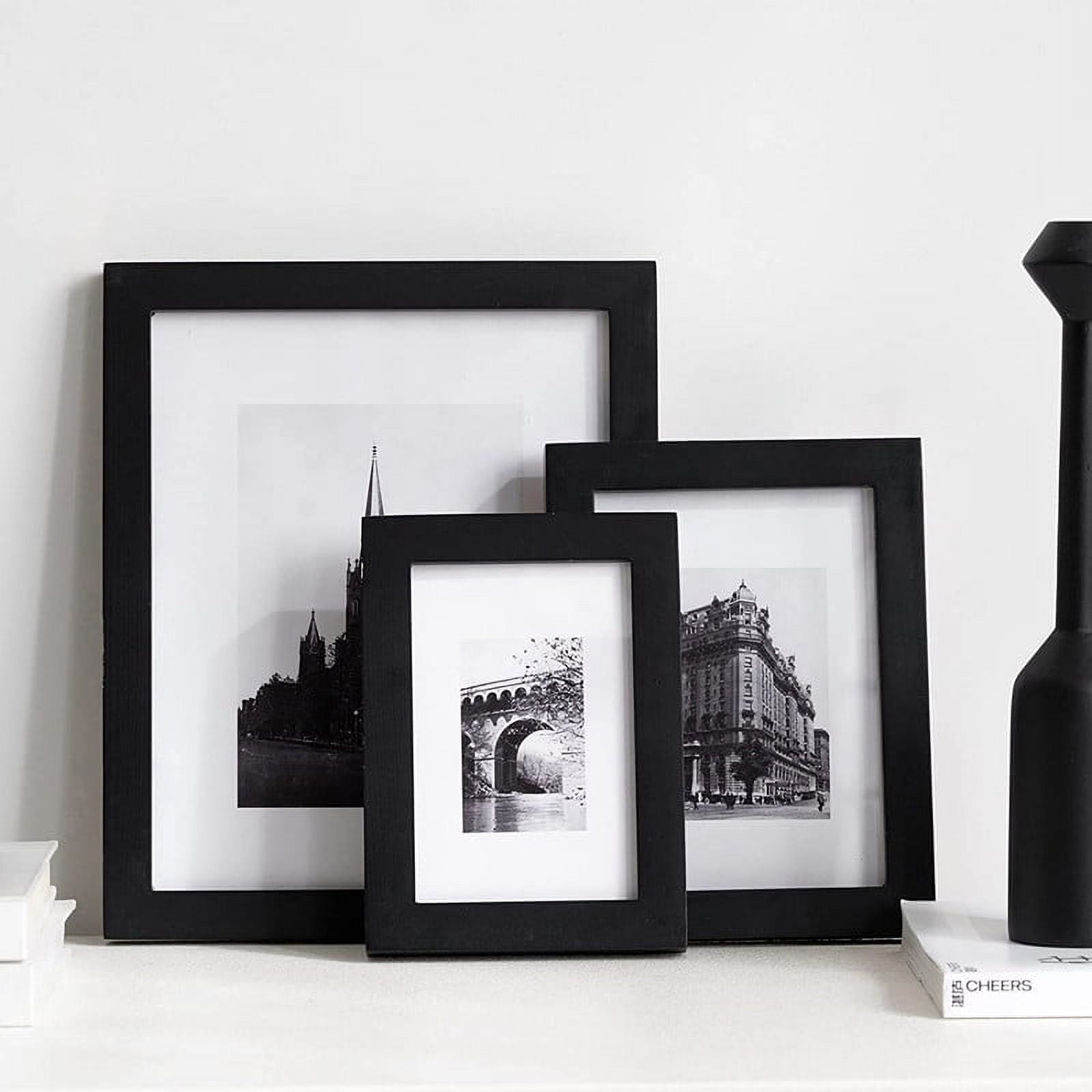 Natural Wooden Picture Frames Classic Photo Frame For Wall Hanging With ...