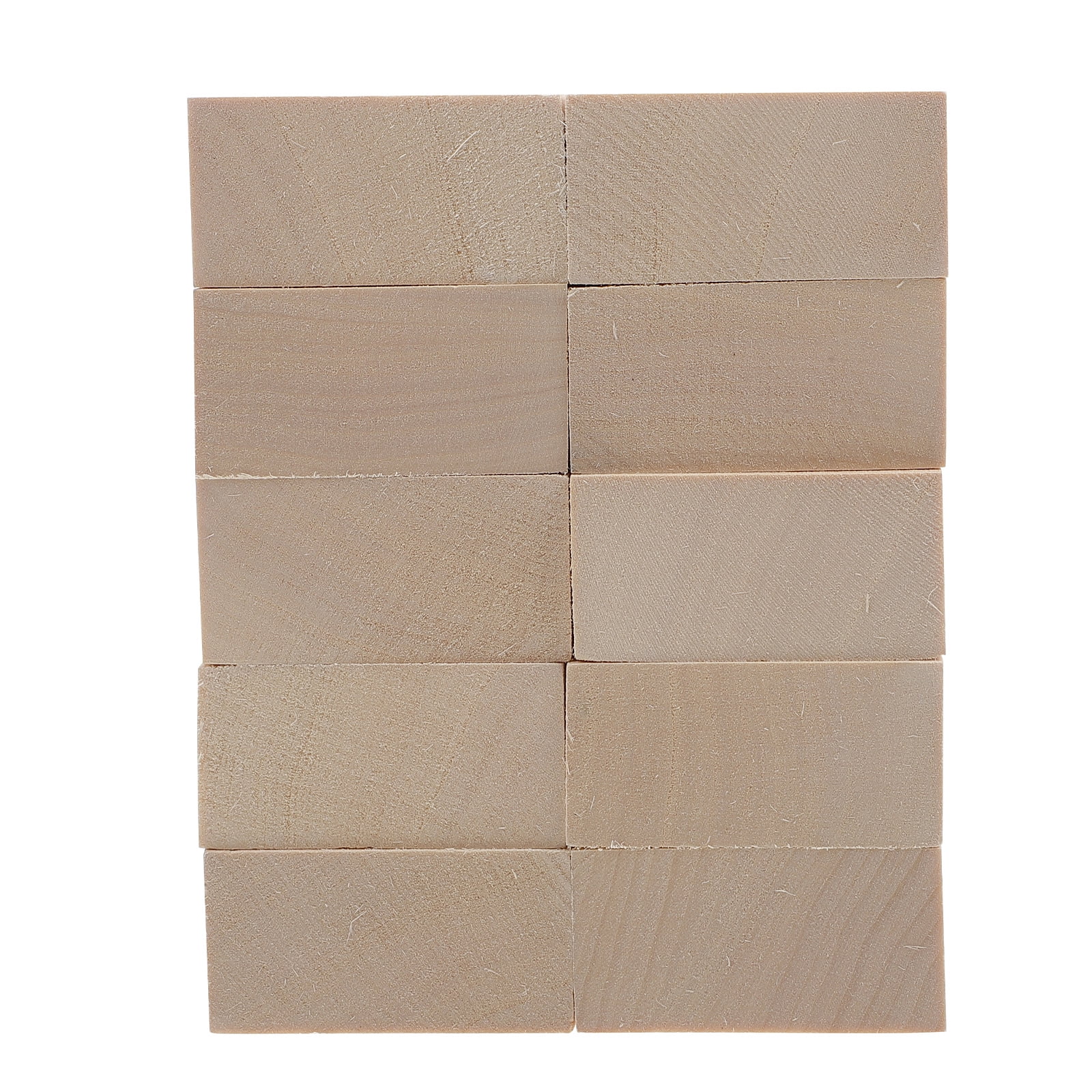 FELTECHELECTR Small Wood Blocks For Craft Home Decoration Basswood ...