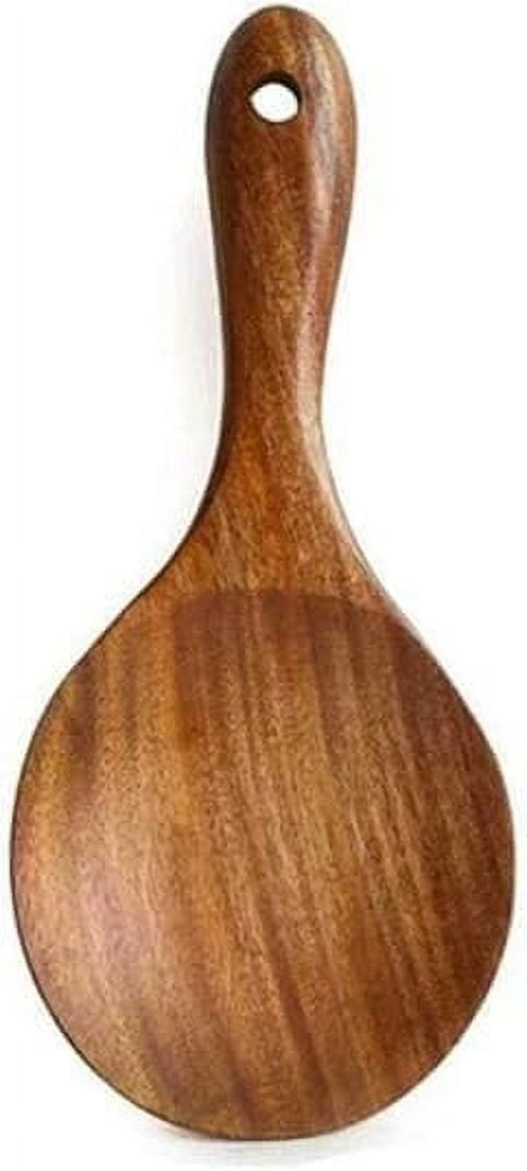 Natural Wooden Rice Spoon Non-stick Rice Paddle Rice Scooper Rice ...