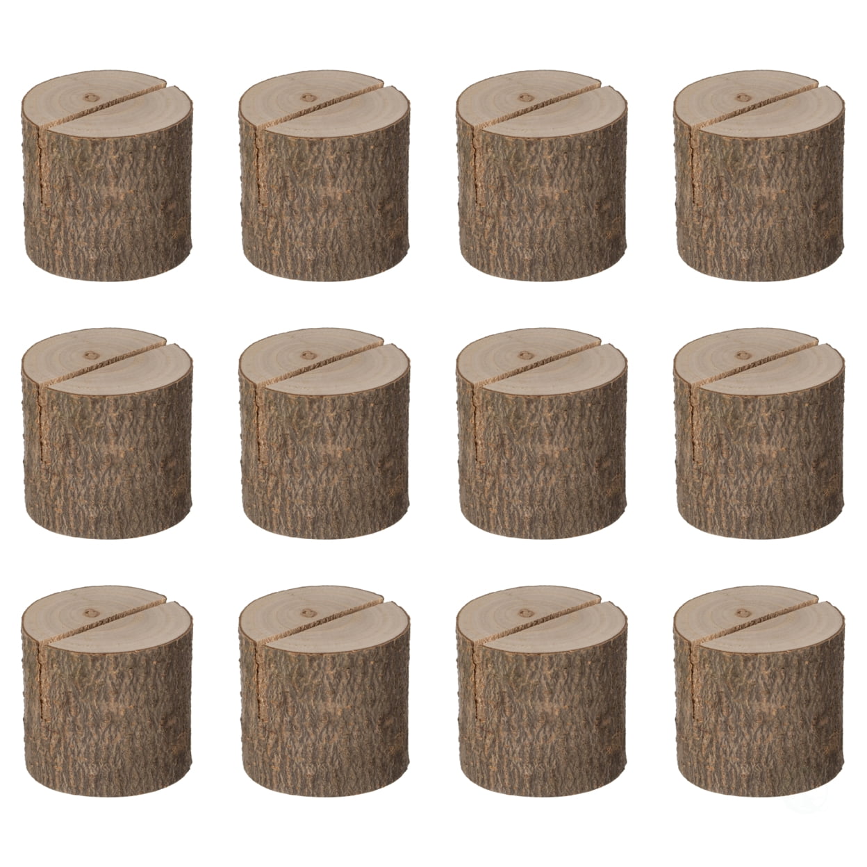 Natural Wooden Rustic Table Wood Place Card Holder - Walmart.com