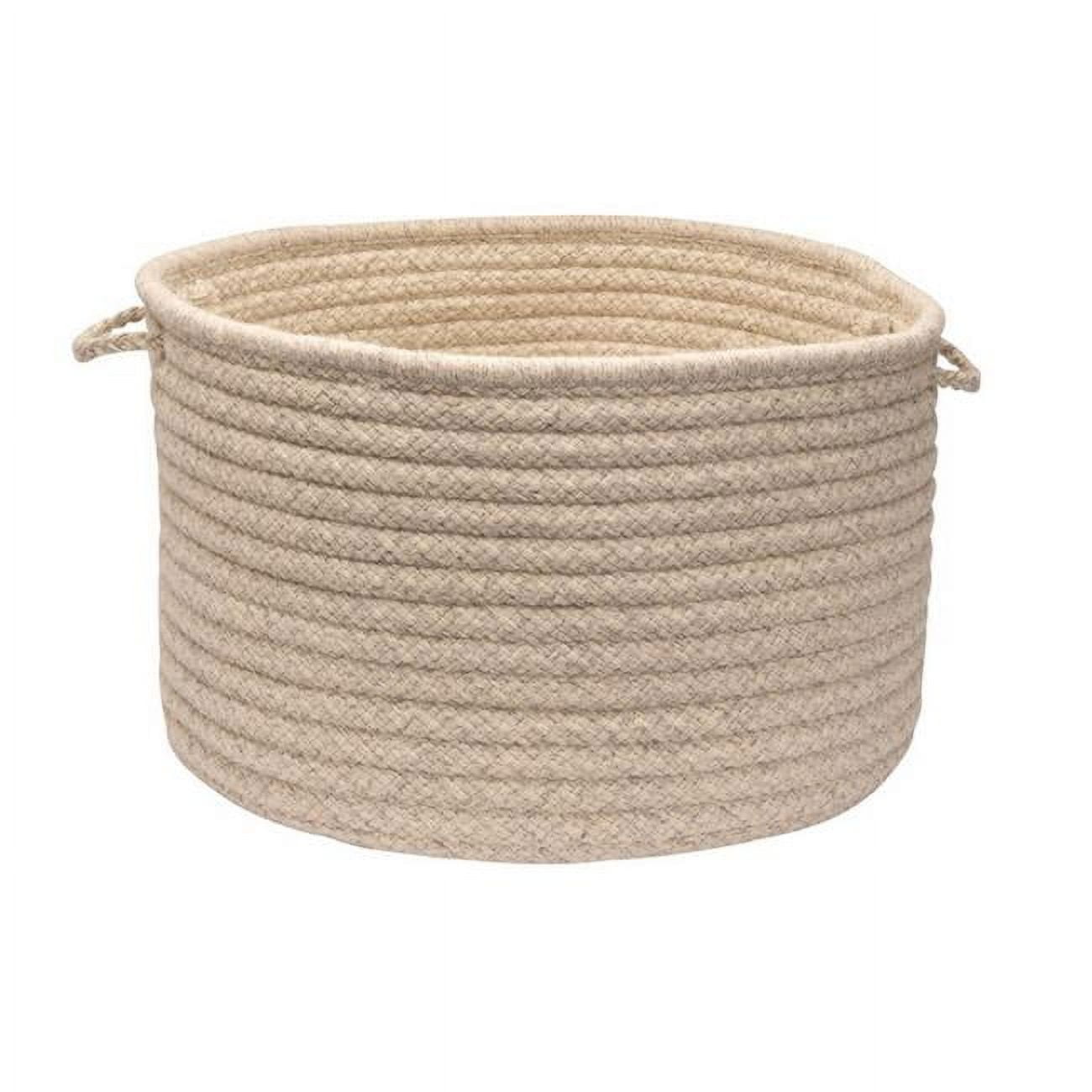 Natural Wool Houndstooth - Cream 14in.x10in. Utility Basket - Walmart.com