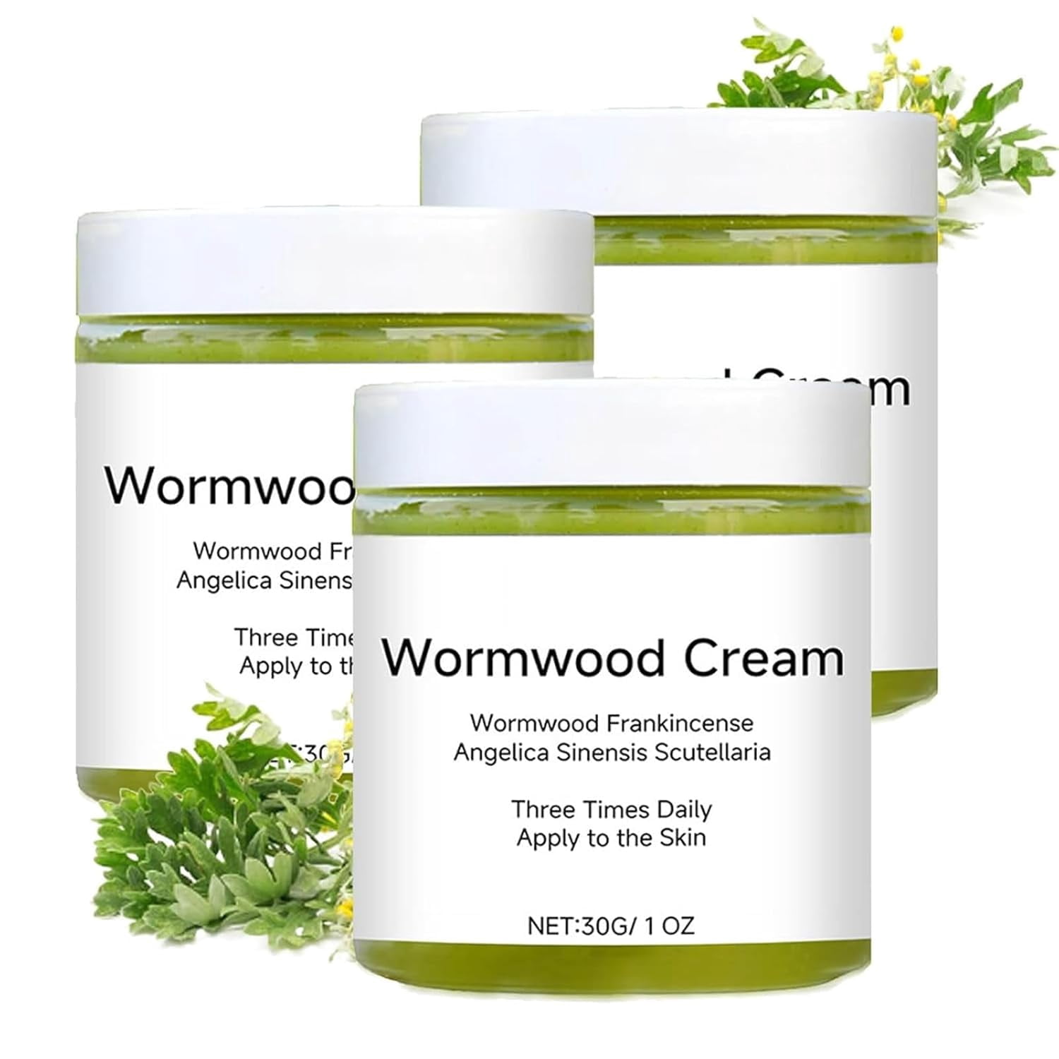 Natural Wormwood Cream - Skin Soothing, Relaxing, Tightening Cream 30g ...