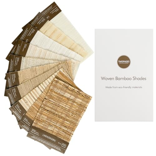 Natural Woven Bamboo Shade Sample Booklet10 Colors - Walmart.com