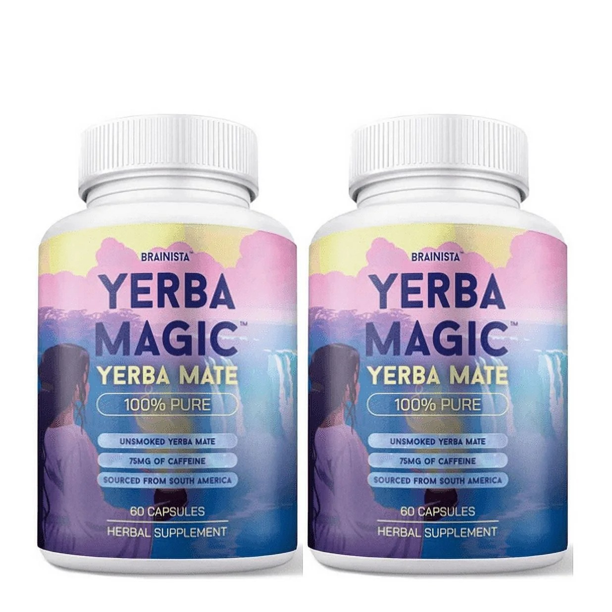 Natural Yerba Mate Capsules 2-Pack – 120 Caps – Herbal Energy Booster ...