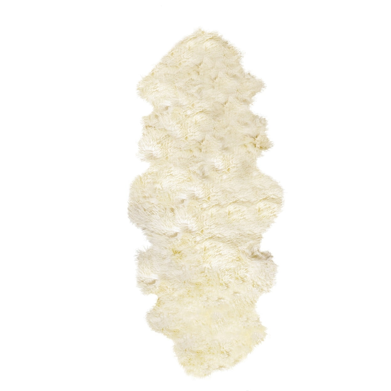 Natural Zealand Sheepskin Double Curly Rug 2x6 Natural - Walmart.com