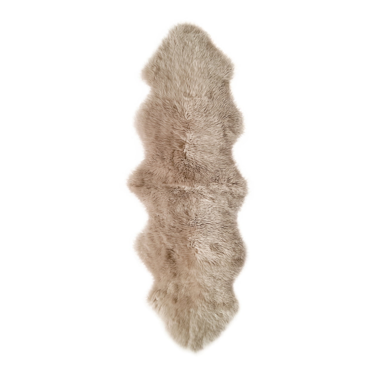 Natural Zealand Sheepskin Double Rug 2x6 Plush White - Walmart.com