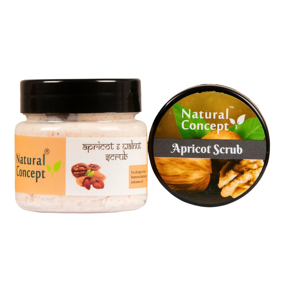 Natural concept Apricot face scrub 100 gm Remove Tan Dirt Removal Skin ...