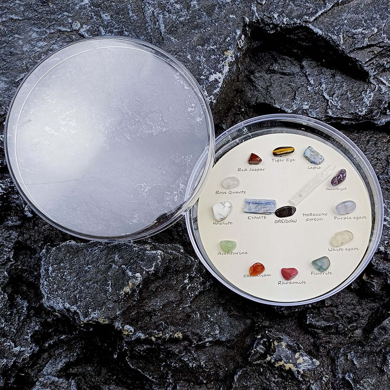 Natural Crystal Agate Stone Alarm Clock Table Shape Geology Specimen ...