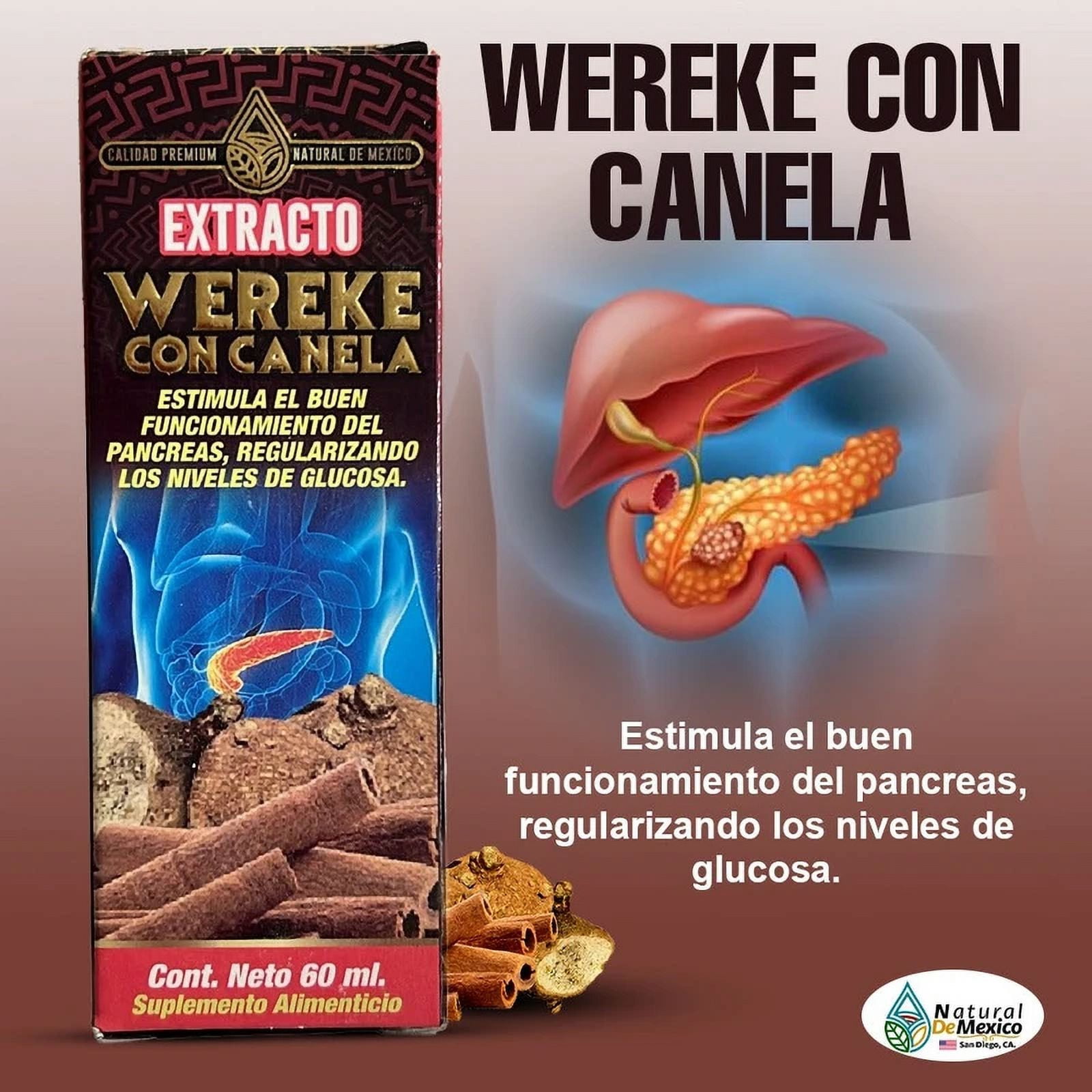 Natural de Mexico USA Wereke Extract with Cinnamon - 60ml - Walmart.com