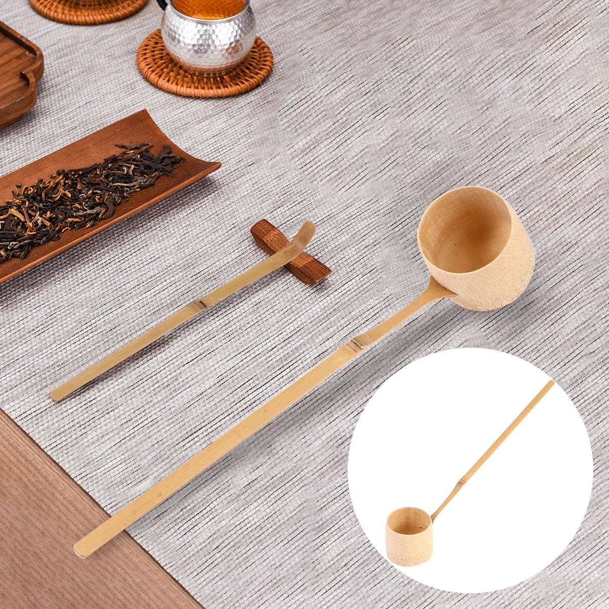 SEWCHICS 1Pc Handmade Bamboo Ladle for Efficient Tea Water Transfer ...