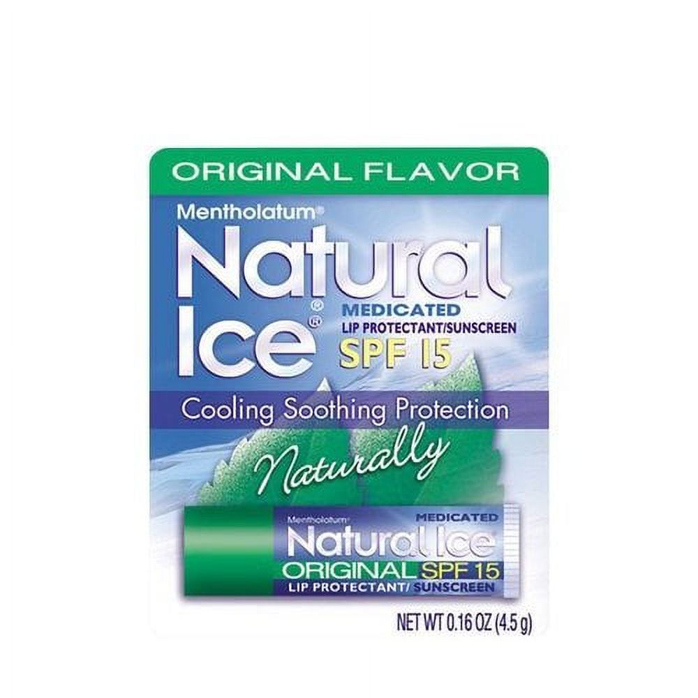 Natural ice Original Flavor SPF 15 Medicated Lip Protectant/Sunscreen ...
