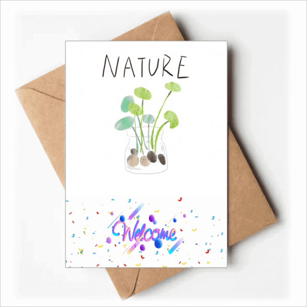 Natural island Painting Welcome Back Greeting Cards Envelopes Blank ...