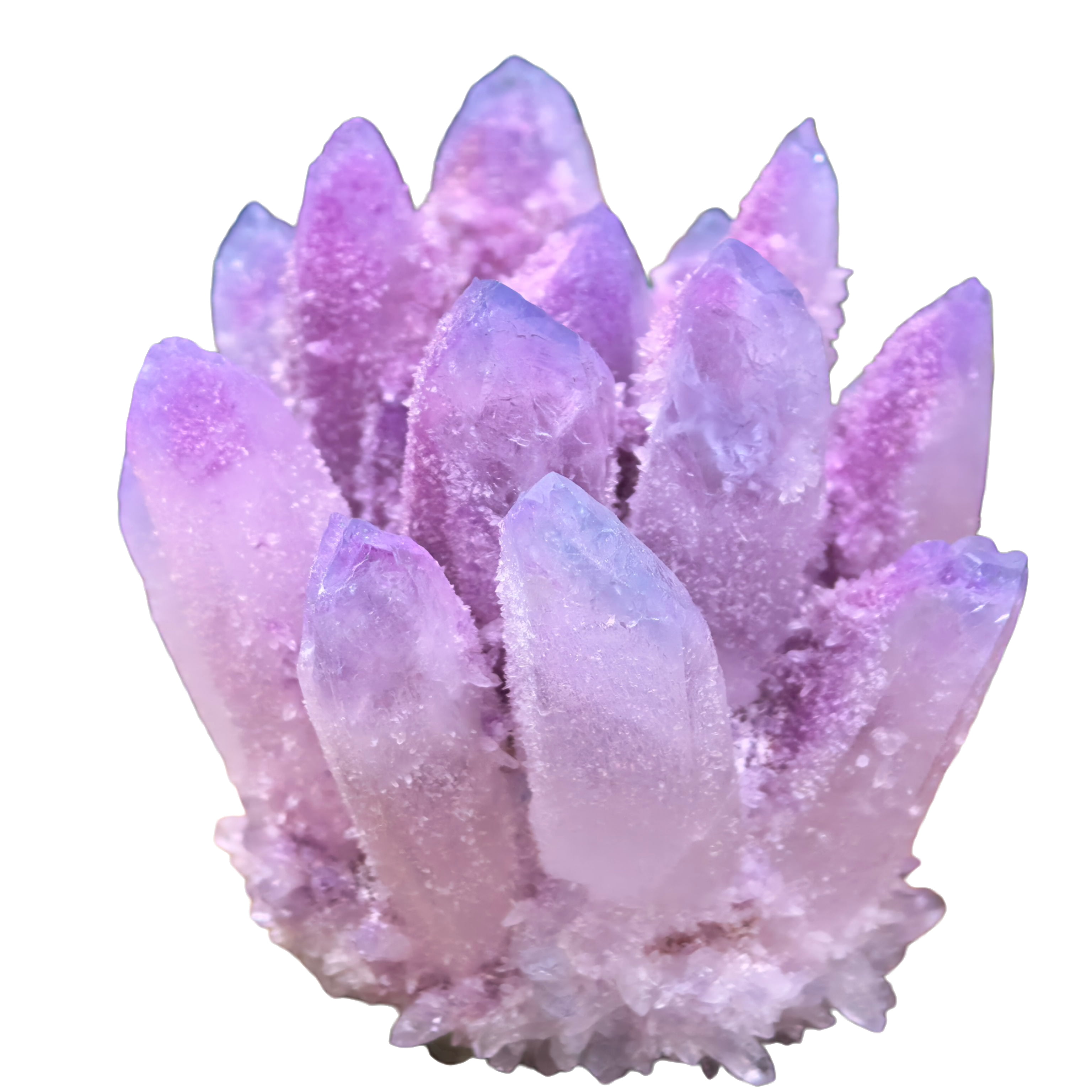 Natural lilac Amethyst Crystal Cluster Healing Stone for Meditation ...