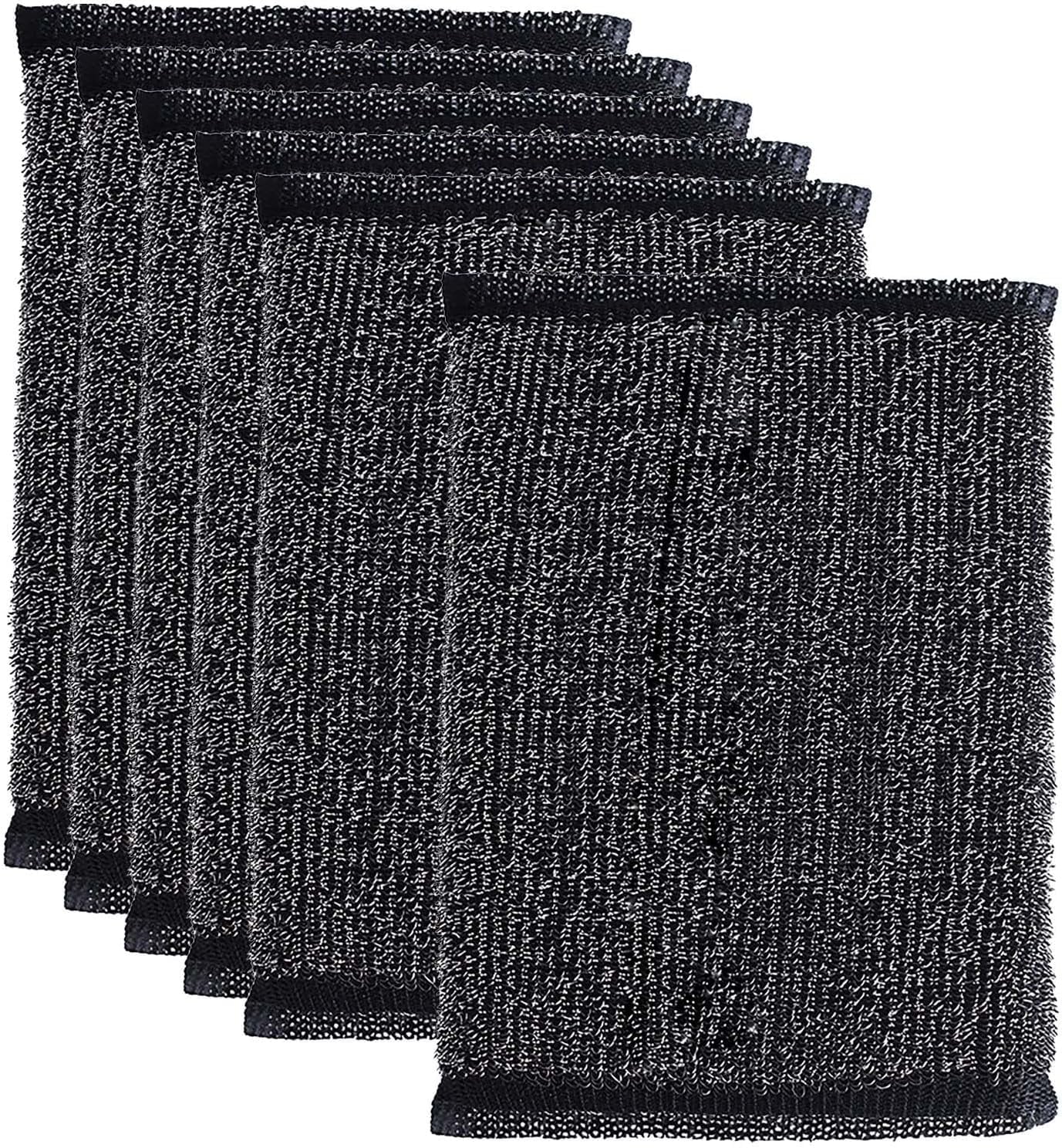 Natural stainless steel 6 pieces stainless steel sponge wiping sponge ...