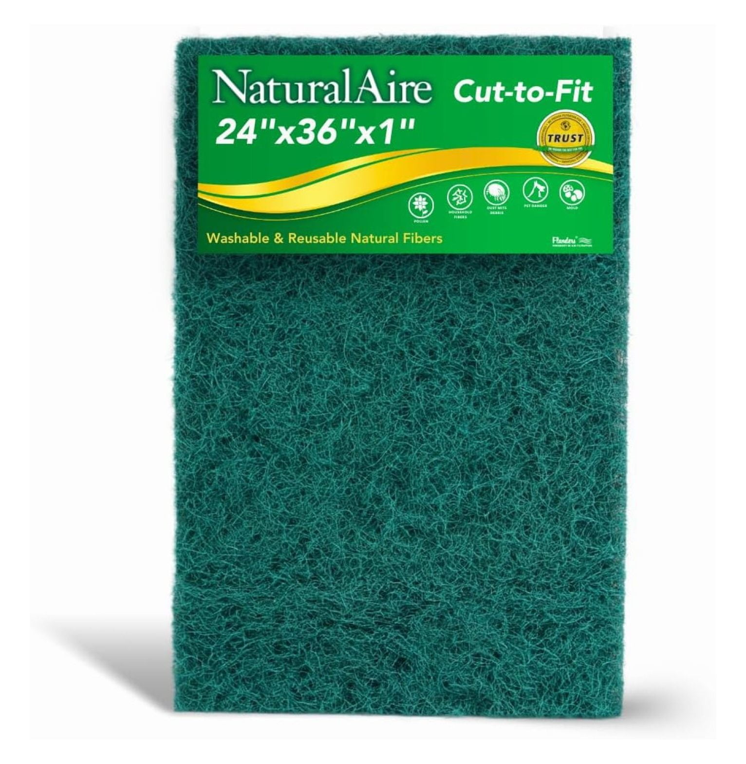 NaturalAire Cut to Fit Air Filter 24x36x1 - Washable Furnace Filter ...