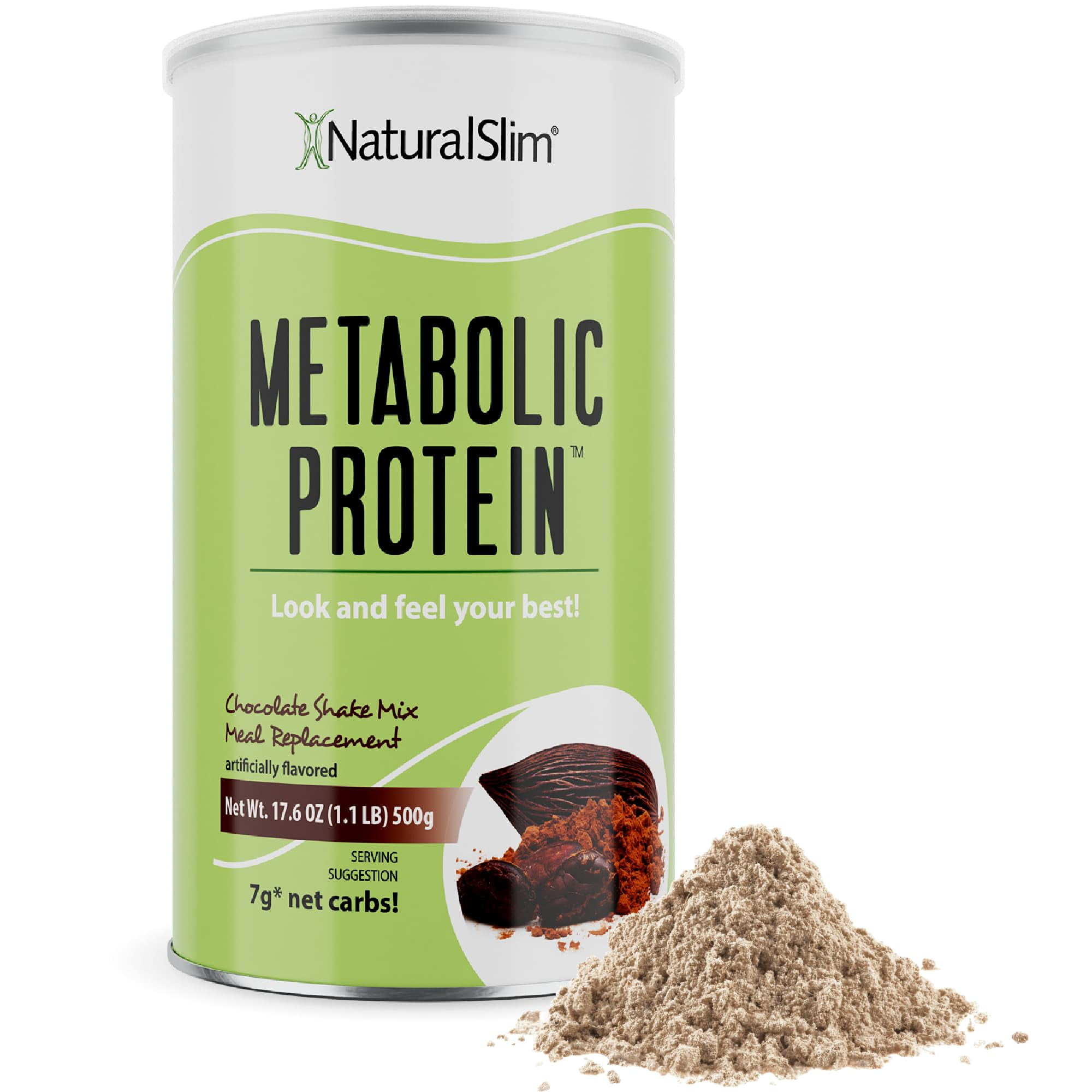 NaturalSlim Metabolic Whey Protein Powder – Chocolate Meal Replacement ...