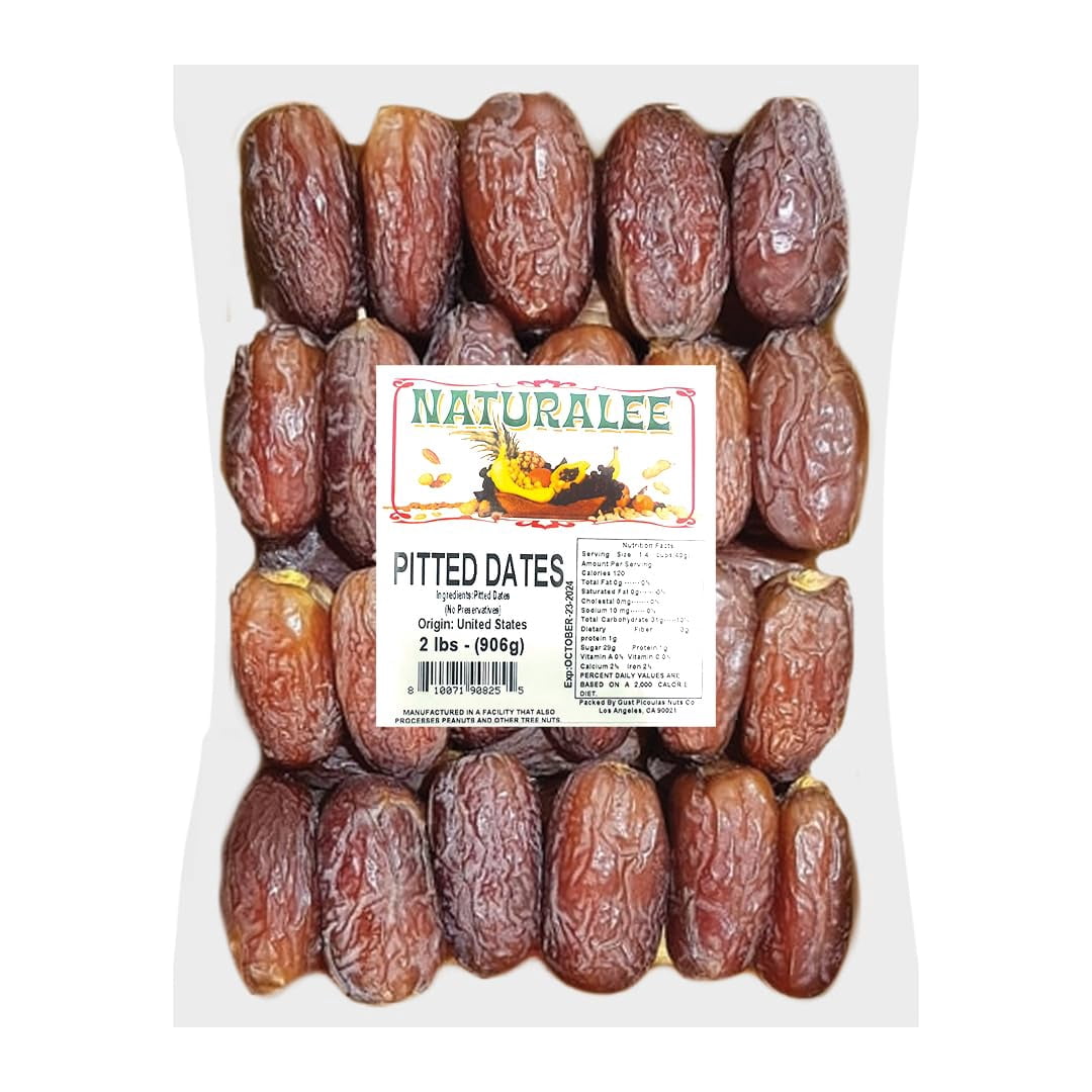 Naturalee Dried Dates 2 RRF12 lb - Pitted - No Added Sugar, No ...