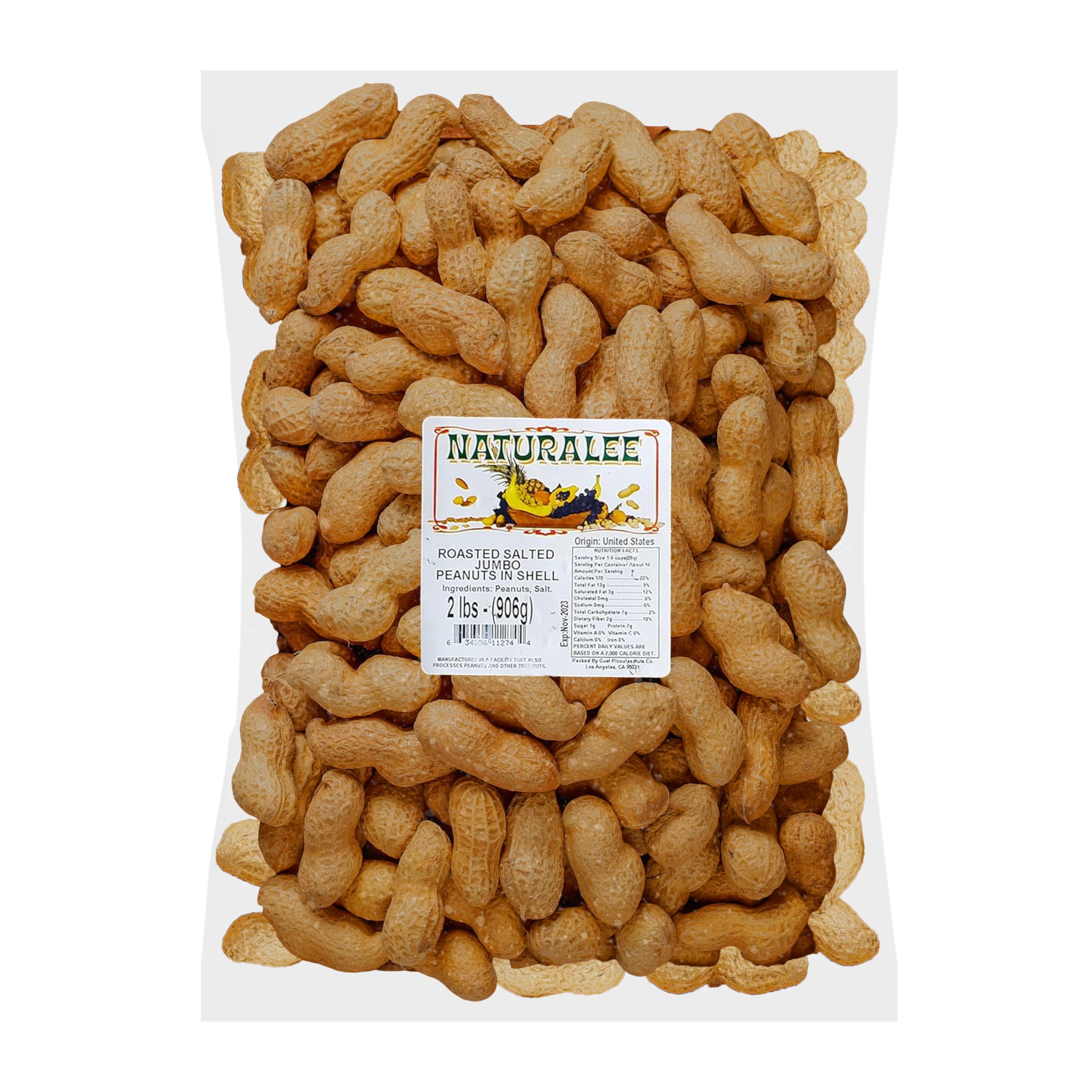 Naturalee Peanuts, In Shell OKA4 2 lbs - Roasted, Salted - Natural ...