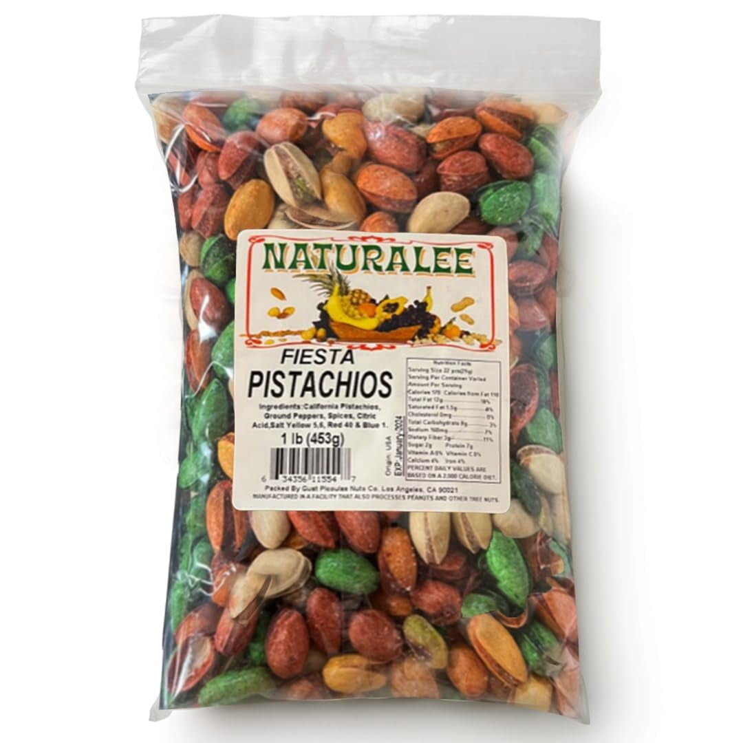 Naturalee Pistachios 1 lb DHF10 - Fiesta Pack - Premium, High Protein ...