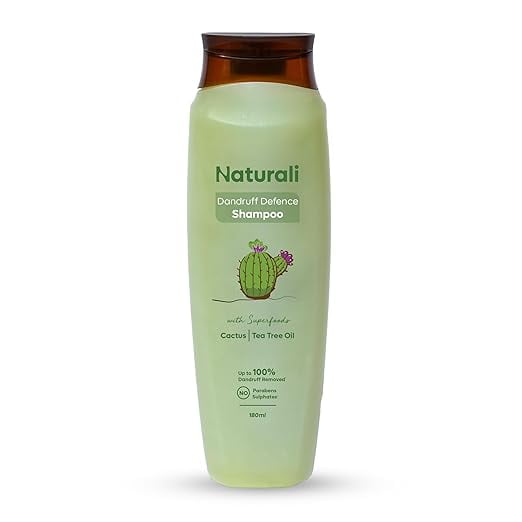 Naturali Dandruff Defence Shampoo with Tea Tree Oil & Cactus Extracts ...