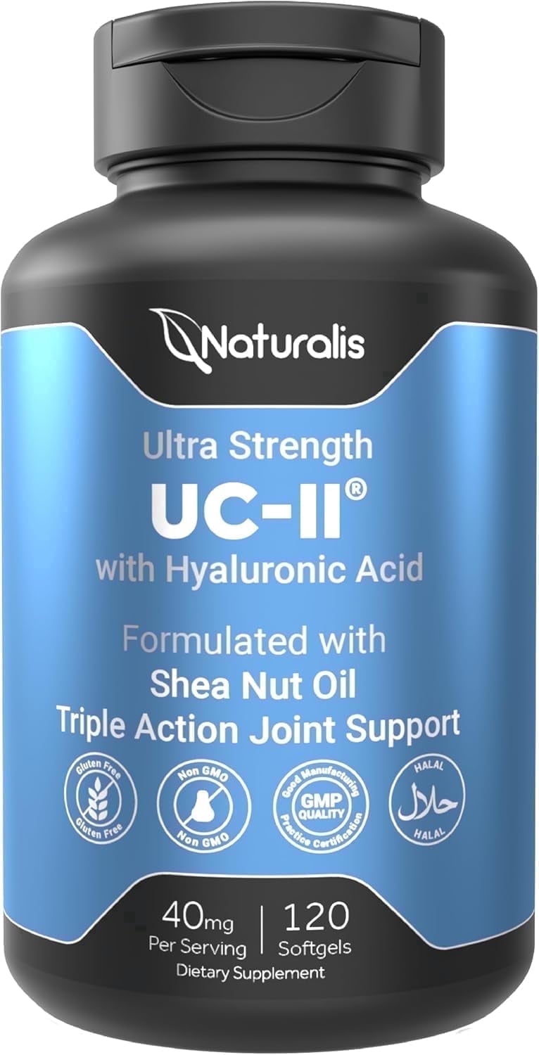 Naturalis UC-II 40 mg with Hyaluronic Acid Collagen Supplement for ...