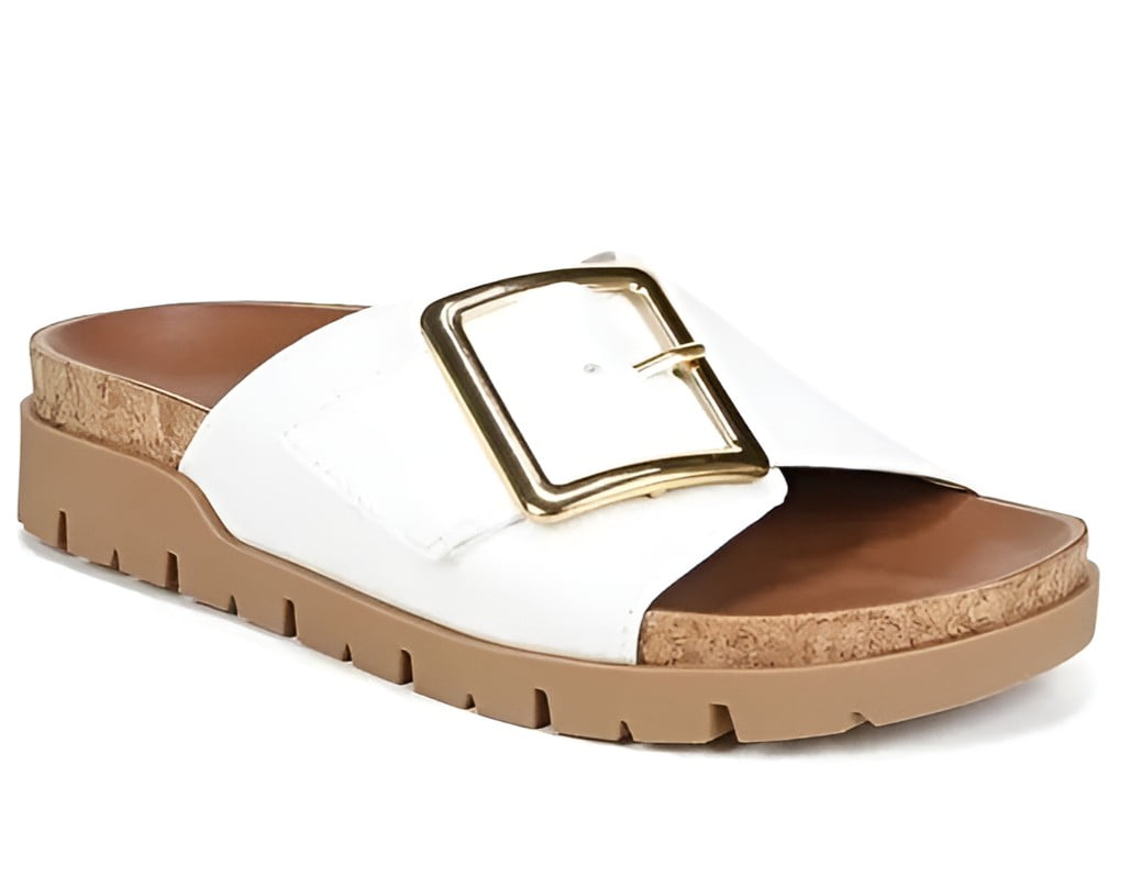 Naturalizer 27 Edit Women's Teagan White Slide Sandal 6.5M - Walmart.com