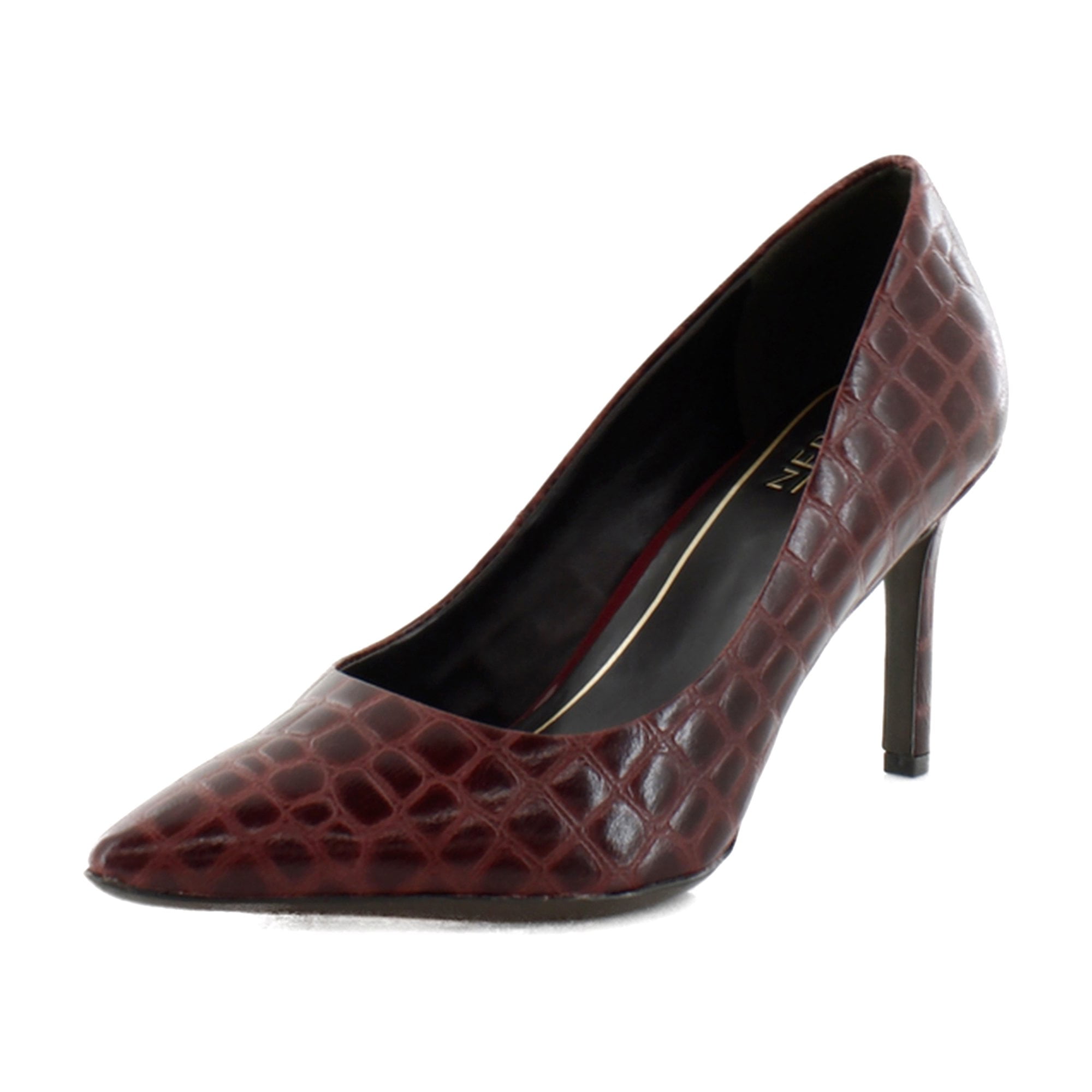 Naturalizer Anna Women's Heels Cranberry Red Croco Size 9.5 W - Walmart.com
