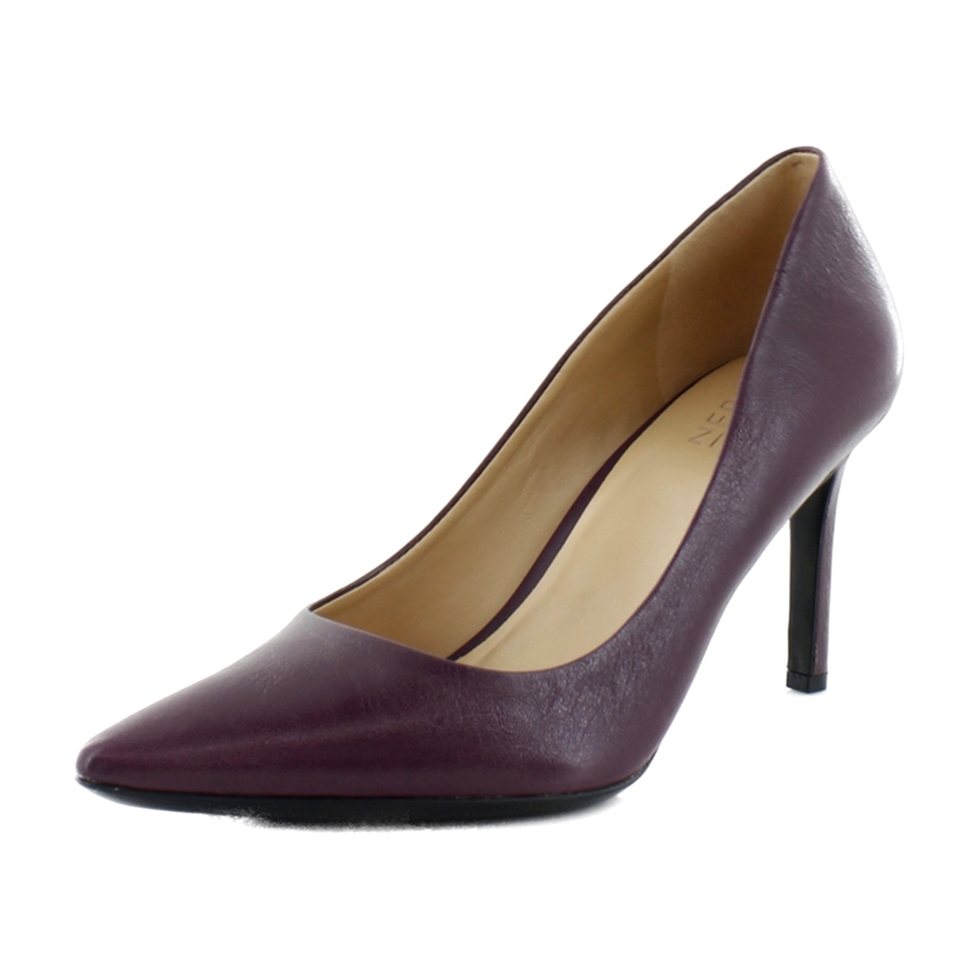 Naturalizer Anna Women's Heels Deep Plum Purple Leather Size 9 W ...