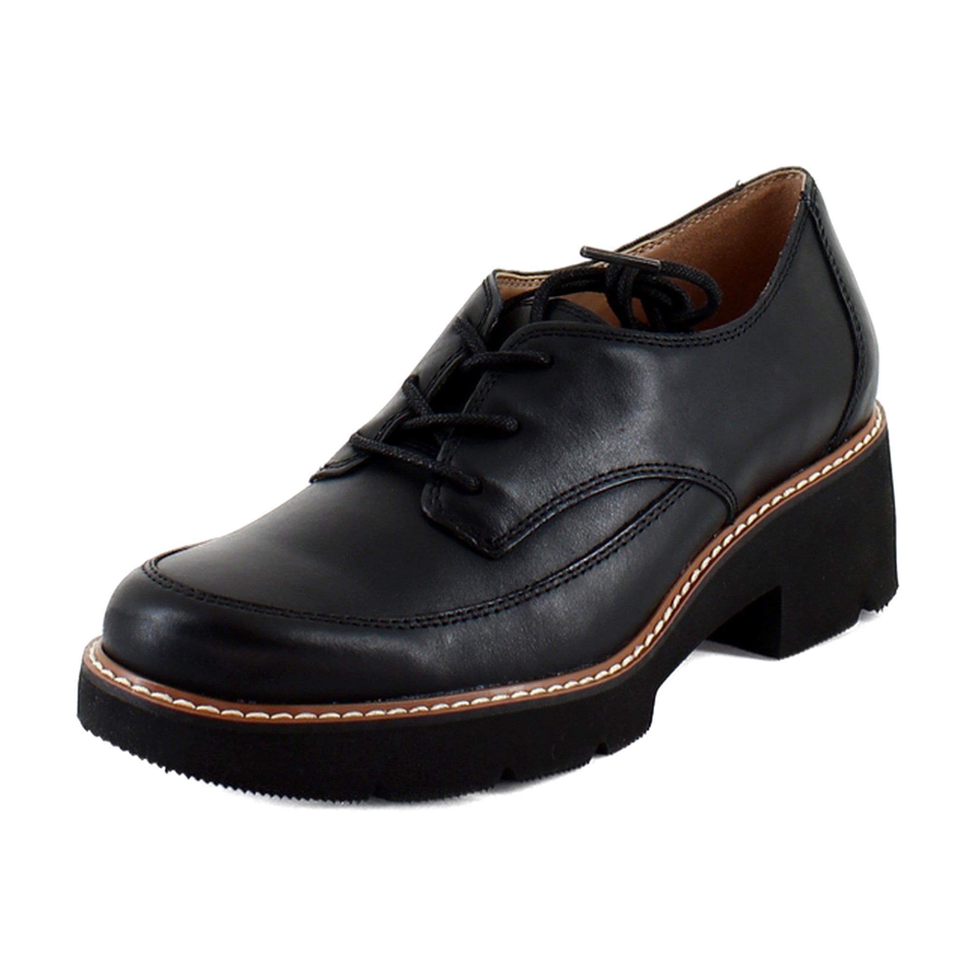 Naturalizer Darry-Lace Women's Oxfords Black Leather Size 6.5 M ...